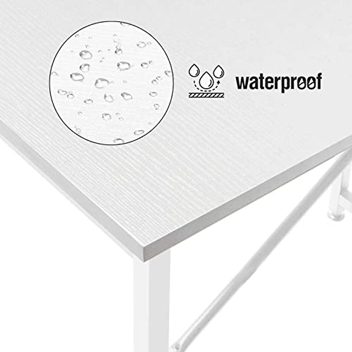 Lufeiya White Computer Desk - Small Student Kids Study Writing Table for Home Office Bedroom Small Spaces 32 Inch Modern Mini Laptop PC Desks,White