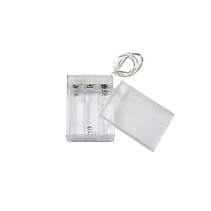 LAMPVPATH (Pack of 4) 3 AA Battery Holder with Switch, 4.5V Battery Holder with Switch, 3X 1.5V AA Battery Holder with Leads and Switch - Transparent