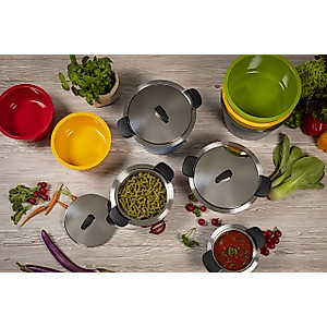 KUHN RIKON Hotpan Serving Casserole Pot, 3 Litre/22 cm, Red