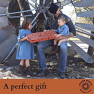 Ryker Ranch cowboy hat rack for wall | western hat rack for cowboy hats | rustic wood and metal cowboy hat hanger for wall | cowboy hat holder