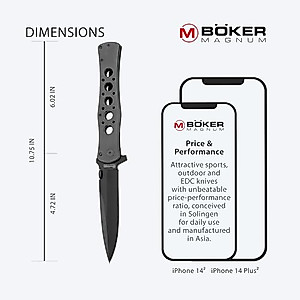 Boker Magnum Urban Tank Knife , 4-2/3"