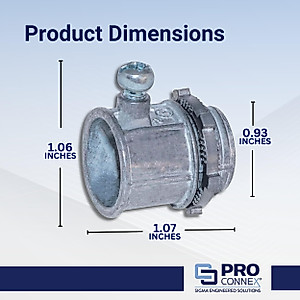 SIGMA ENGINEERED SOLUTIONS ProConnex TC-501 EMT Set Screw Connector 1/2" 50-Pack