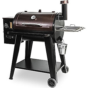 PIT BOSS 10514 PB820D3B Wood Pellet Grill, 820 Square Inches, Mahogany