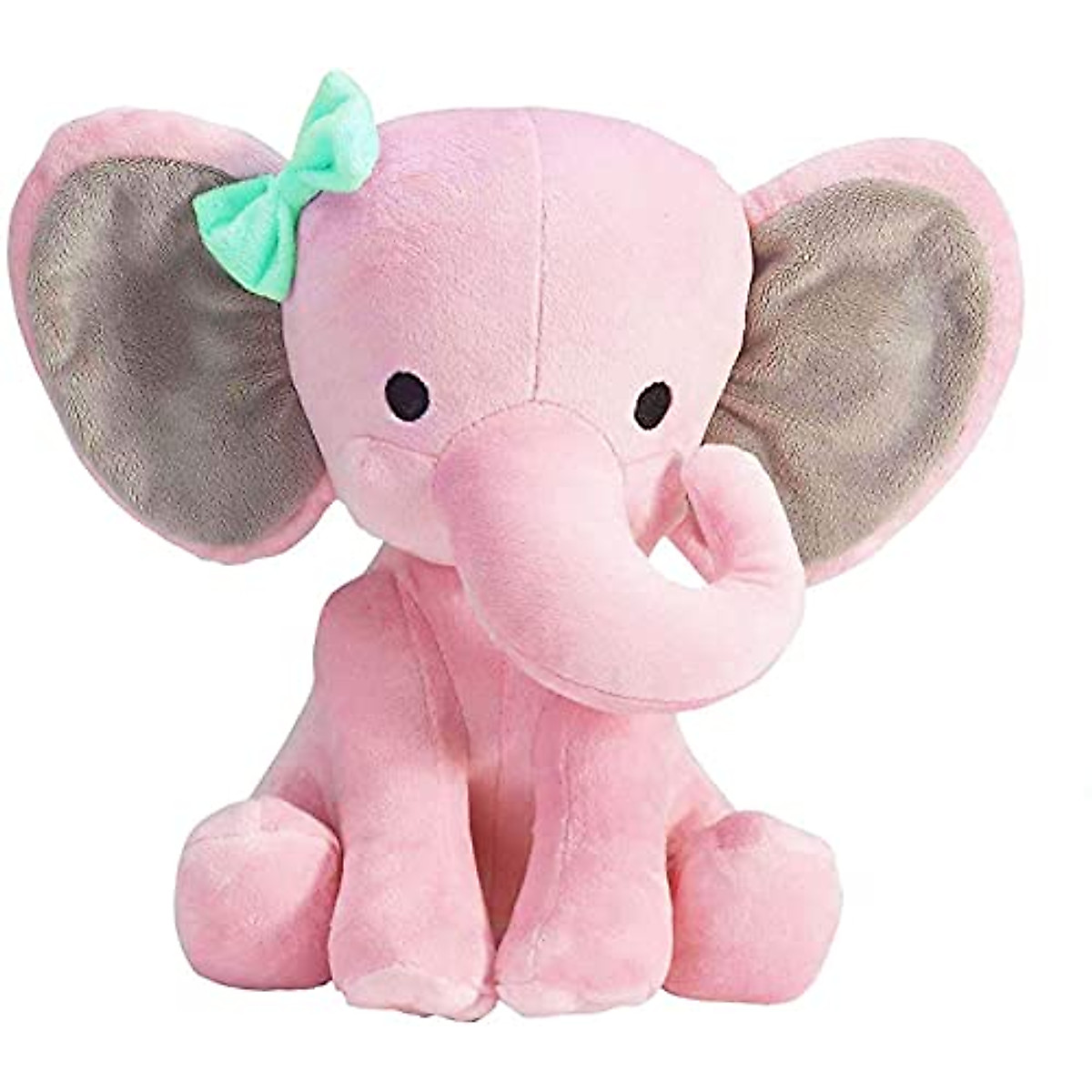 GRIFIL ZERO Elephant Stuffed Animal Plush Toy for Babies Nursery Room Decor 9 inch (Pink)