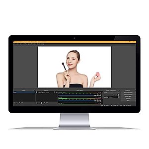 P Panoraxy Wireless Lavalier Microphone with USB USB Video Capture Card to Set Up Livestream Console，Smartphones, Record Interview, Vlogs