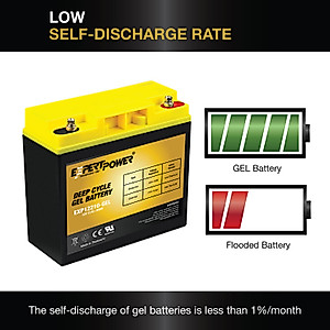 ExpertPower 12V 21AH Gel Deep Cycle lead acid Battery