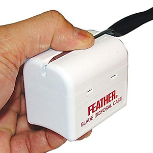Feather Razor Blade Disposal Case for Barbers