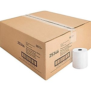 Business Source, BSN25346, Thermal Paper Rolls, 50 / Carton, White
