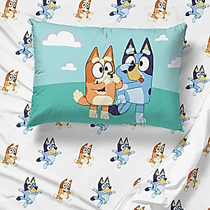 Jay Franco Bluey & Bingo Twin Size Sheet Set - 3 Piece Set Super Soft and Cozy Kid’s Bedding - Fade Resistant Microfiber Sheets (Official Bluey Product)