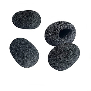 Luwigs 3pcs Lavalier Microphone Metal Tie Clips with 3pcs Lapel Mic Windscreen Foam Covers, Lapel Microphone Replacement Kit, Metal Lapel Mic Clips Sponge Cover Kit (6 Pack, 7.5mm)