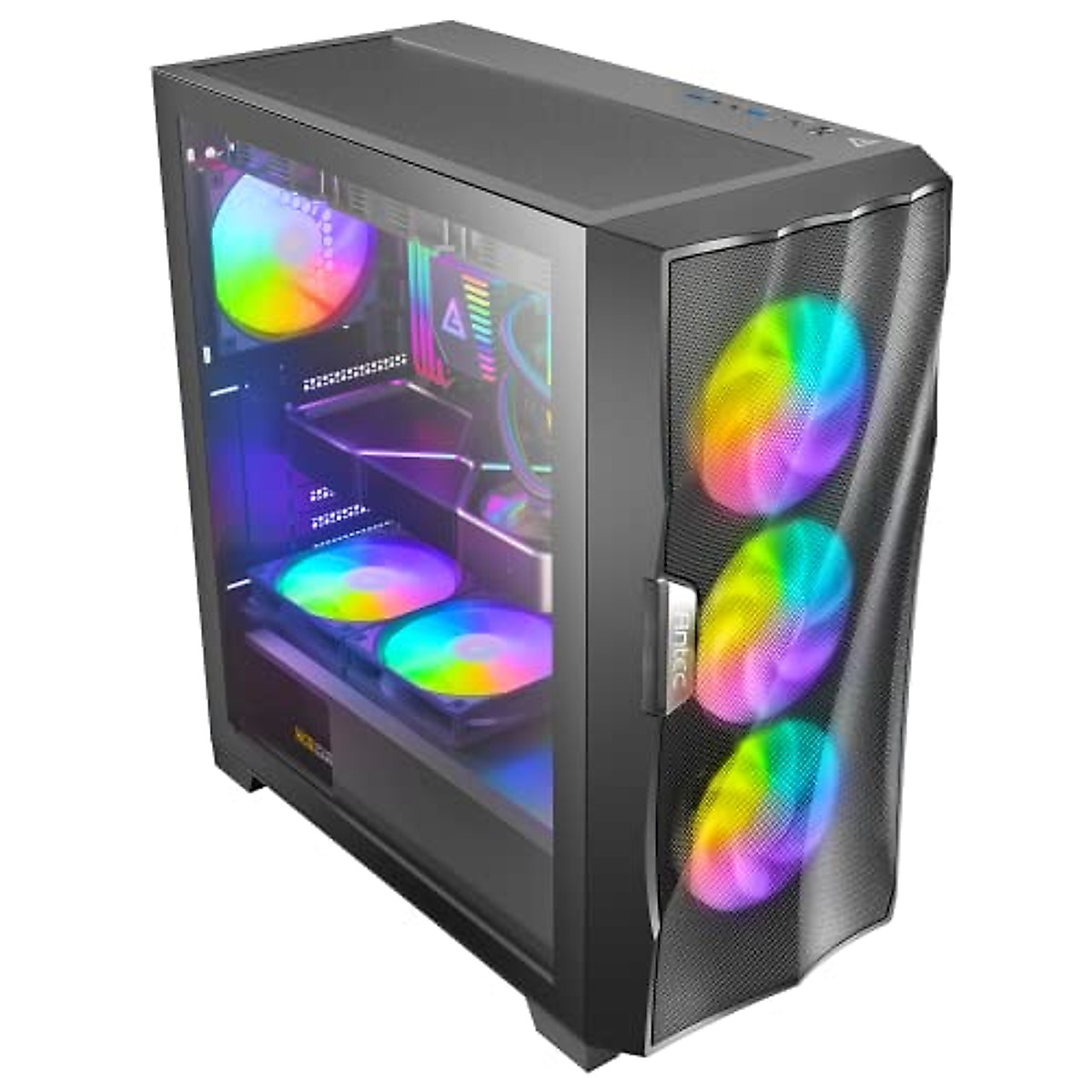 Antec DF700, Mid Tower Computer Case, ATX Gaming Case, USB3.0 x 2, 360 mm Radiator Support, 3 x 120 mm ARGB, 1 x 120 mm Reverse & 1 x 120 mm Fans Included