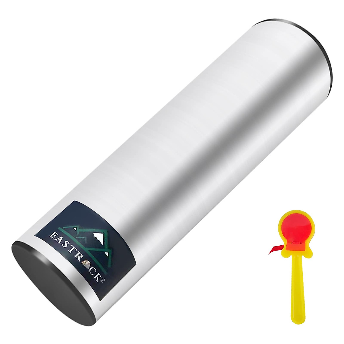 EASTROCK Stainless Steel Cylinder Shaker Percussion Instrument Rhythm Latin Percussion for Professional Band Accompaniment