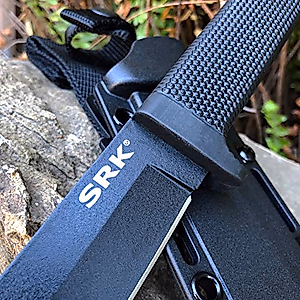 Cold Steel SRK-C Survival Rescue Fixed Blade Knife with Secure-Ex Sheath - Standard Issue Knife of the Navy Seals, Great for Tactical, Outdoors, Hunting and Survival Applications, SK-5 Steel, Compact