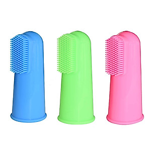 VQVAAQ Dog Toothbrush Cat & Dog Toothbrush Soft Bristle Pet Toothbrush Combo Pack for The Dental Care of Your Small to Large Dogs, Cats, Most Pets