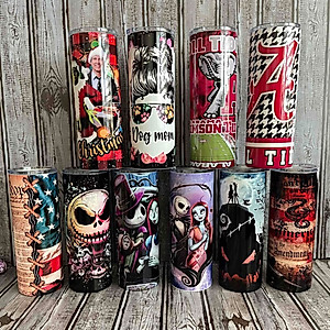 AGH Sublimation Tumblers Set of 25 Pack-20OZ Sublimation Blanks Straight Cup,Double Wall Vacuum Insulated Sublimation Tumblers with Straw,Polymer Coating for Heat Transfer