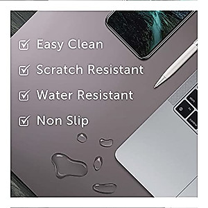 Artistic Clear Antimicrobial Desk Pad Organizer, 20" x 36" | Non-Skid Desk Pad Protects from Nicks, Scratches and Spills (60-6-0M)