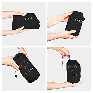 Koala Kloud 3 Height Travel Foot Rest - Gray Inflatable Foot Rest Pillow, Airplane Footrest for Flights, Car Seat, Airplane Bed for Toddler Airplane Travel Essentials Kids Accessories (Black)