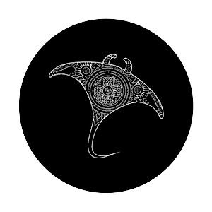 Scuba Diving Diver Ocean Manta Ray Spirit Dive Fun Gadget PopSockets PopGrip: Swappable Grip for Phones & Tablets