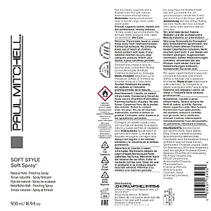 Paul Mitchell Soft Spray, Natural Hold, Touchable Finish Hairspray, For All Hair Types, 16.9 fl. oz.