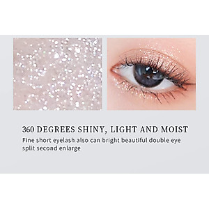 MiDenso 4D Lash Mascara Silk Fiber Eyelash Mascara Waterproof Thicker Longer Voluminous Eyelashes Makeup Long Lasting Glitter Eyelash Double Head 2 Effect and Natural