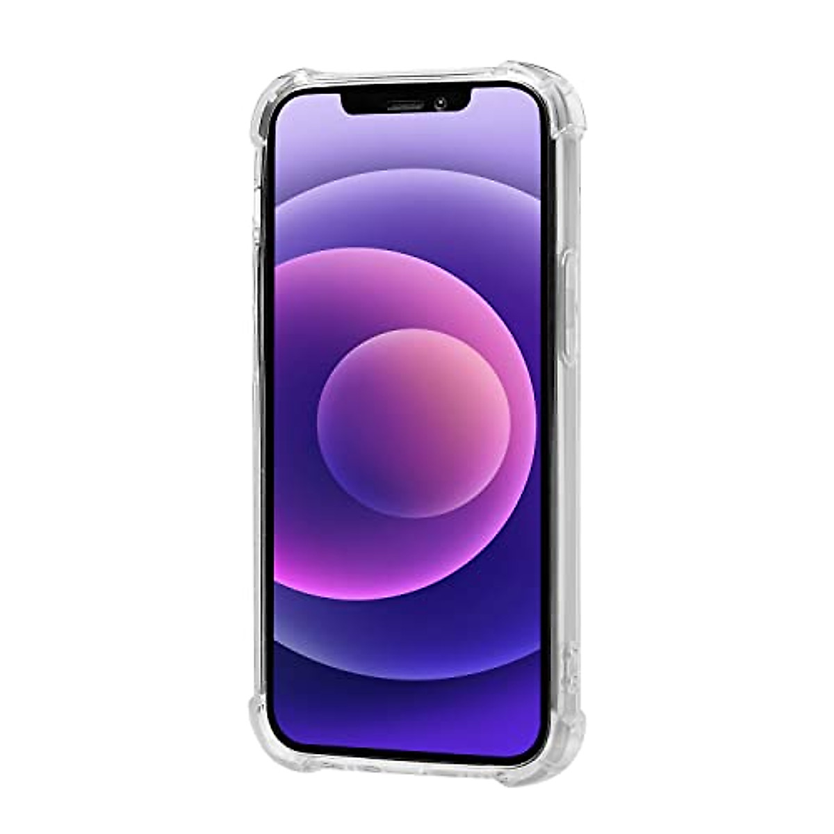 technext020 for iPhone 12 Mini Clear Case, Shockproof Ultra Slim Fit Silicone iPhone 12 Mini Cover TPU Soft Gel Rubber Cover Shock Resistance Protective Back Bumper, Transparent