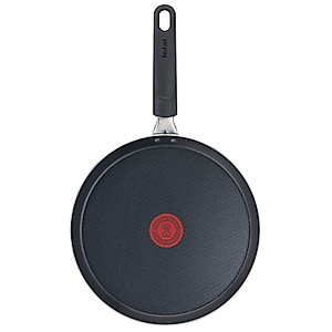 Tefal B55509 Easy Cook and Clean Crepe Pan 25 cm | Non-Stick Coating | Safe | Thermal Signal | Stable Base | Ideal Shape | Healthy Cooking | Black