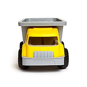 Hape Load & Tote 14.4" Dump Truck| Outdoor & Indoor Vehicle Beach Sand Toy for Toddlers 18M+