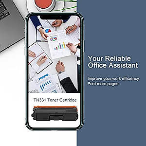 HUIAYA TN331 TN-331M Magenta Compatible TN331M Toner Cartridge Replacement for Brother MFC-L8850CDW L9550CDW DCP-9050CDN 9055CDN 9270CDN L8400CDN L8450CDW Printer, 2-Pack TN331 Toner Cartridge