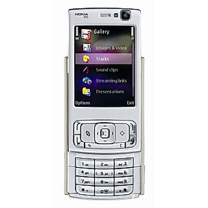Nokia N95 Unlocked Cell Phone with 5 MP Camera, International 3G, Wi-Fi, GPS, MP3/Video Player, MicroSD Slot--International Version with Warranty (Silver/Plum)