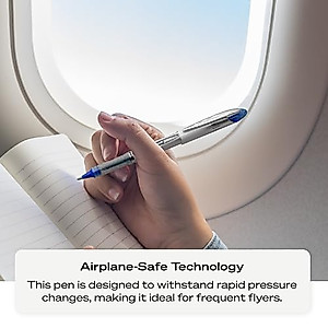 Uniball Vision Elite Rollerball Pens, Black Pens 4-Pack - Stylish Bold Pens with 0.8mm Ink, Ink Black Pen, School Pens, Smooth Writing Pens, School and Office Supplies