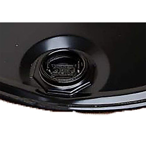 55 Gal Steel Drum Open-Head| Black | Metal Barrel | Non-Lined Interior | Bolt Ring Closure