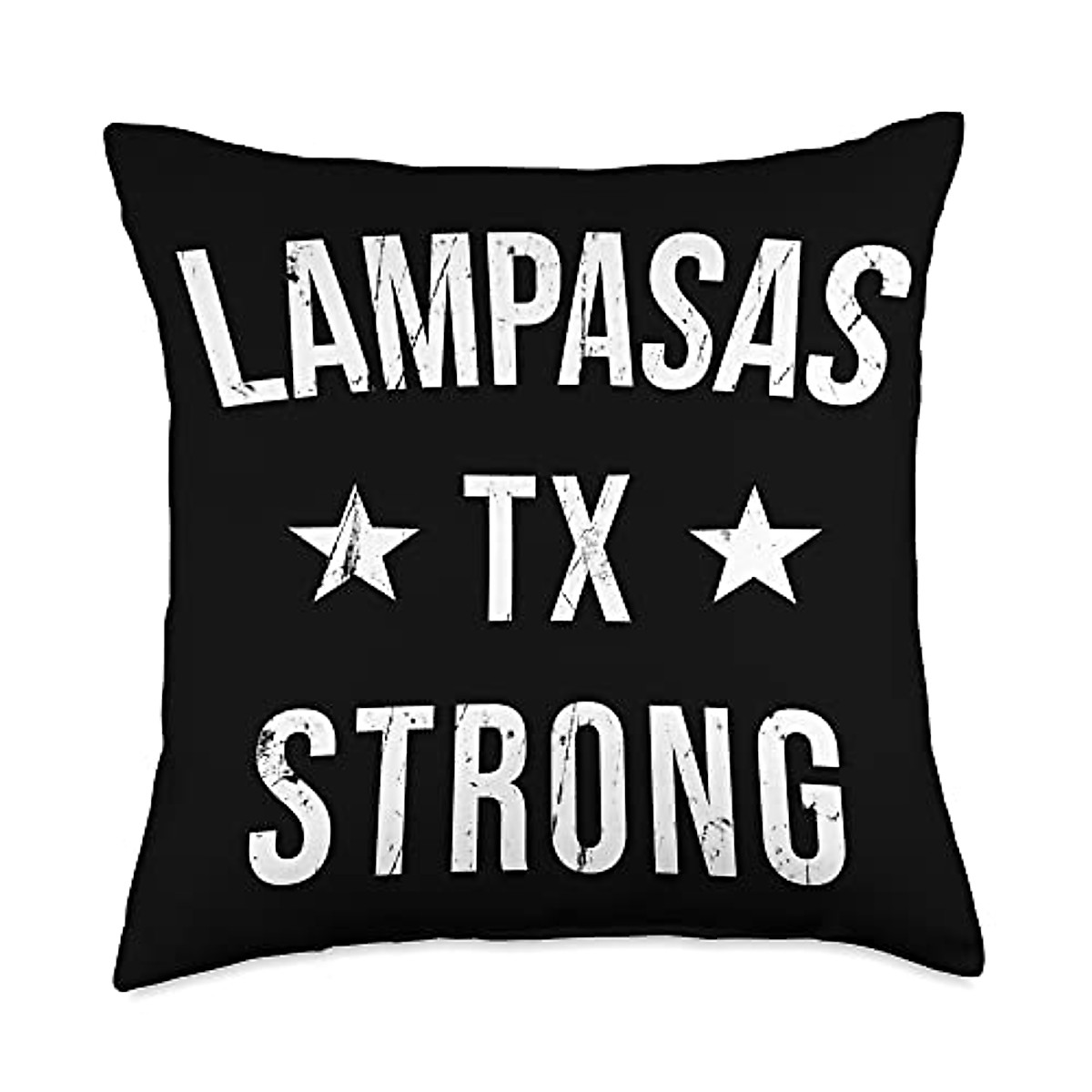 Vacation Hometown Lampasas TX Strong Lampasas TX Strong Hometown Souvenir Vacation Texas Throw Pillow, 18x18, Multicolor