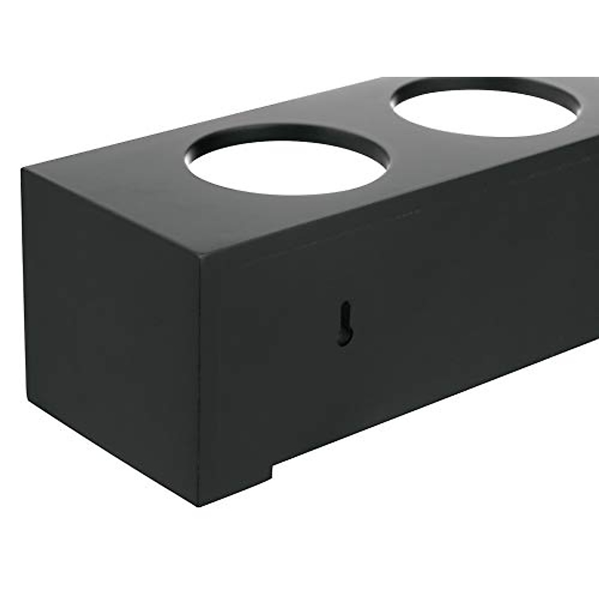 Kiera Grace Claret Wine Bottle & Glass Holder Shelf, 22.5", Black