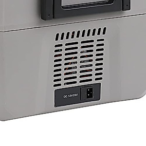 Avanti PDR36L34G Cooler Portable Refrigerator and Freezer with 36 Liter Capacity, Adjustable Zone Separation, Easy-Pull Rolling Design, LED Lights, AC/DC, 36-Liter, Grey