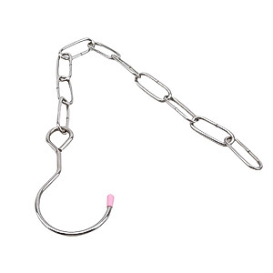 TraveT Hanging Clothing Chain Clothes Market Shop Display Hanging Chain Hooks with Ring Hanger