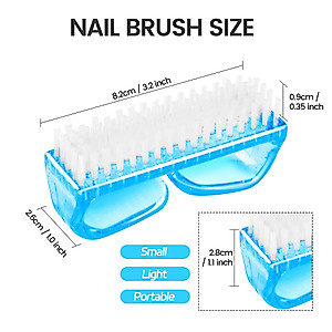 4 Pack Handle Grip Nail Brush Fingernail Brush, Brushes Cleaner Hand Scrub Cleaning Brush Kit for Toes, Shower,Garden,Pet, for kids & Women & Men