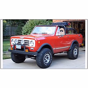 Bushwacker Extend-A-Fender Extended Rear Fender Flares | 2-Piece Set, Black, Smooth Finish | 60002-01 | Fits 1972-1980 International Scout II, 6' Bed