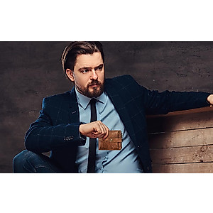 Spiffy® Brown Genuine Leather Wallet For Men | Men's Wallet | RFID Men Wallet | Leather Wallet Men