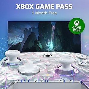 PDP Gaming REMATCH Advanced Wired Controller for Xbox Series X|S/Xbox One/PC, Customizable, App Supported - Frosted Diamond (Amazon Exclusive)