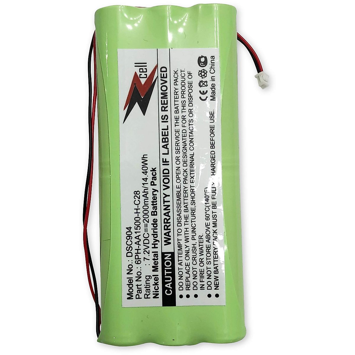 ZZcell® High Capacity Battery Replacement for Alarm DSC 6PH-AA1500-H-C28, 9047 Powerseries Security System, SCW9045, Direct Sensor 17-145A, ds415 2000mAh