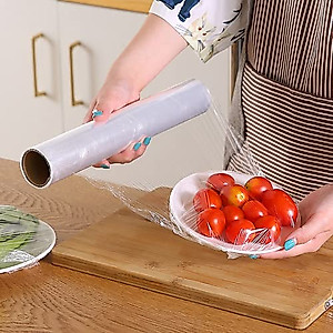 Atersala Plastic Wrap Set,2 Rolls 12in*328ft Premium BPA-Free PE Cling Wrap For Home Kitchen Food/Fruit/Vegetable Fresh-Keeping Packaging