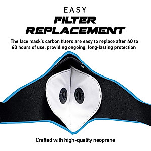 ECO-GEAR Anti Pollution Face Mask with Military Grade Protection | Anti Smoke, Exhaust Gas, Dust & Pollen