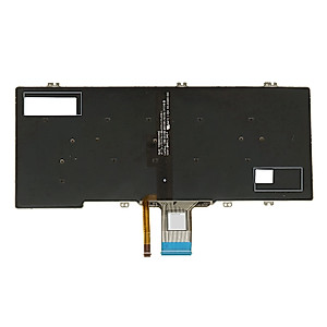 AZUBAYCOM 0W6T39 LA Spanish Keyboard for Dell Latitude 5280 5288 5289 5290 7280 7290 7380 7390, 5285 2-in-1, 7389 2-in-1, 7390 2-in-1 Backlit Black