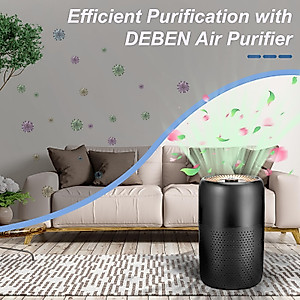 2 Pack TPLMB Air Purifiers for Bedroom H13 HEPA Filter,Fragrance for Better Sleep,Small Air Purifier with Nightlight Speed Control,For Home Living Room Dorm,24dB Filtration System,P60 (2, Black)