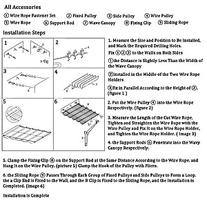 LXLIGHTS Retractable Wave Shade Sails, Easy to Install Sun Protection Awning, HDPE Ventilation Fabric U Shaped Sliding Roller Blind for Patio Roof Shade Canopy Cover
