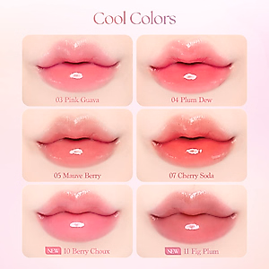 dasique Juicy Dewy Tint (09 Peach Pudding) | Long-wearing Glossy Lip Stain, Non-sticky | Vegan, Cruelty-free