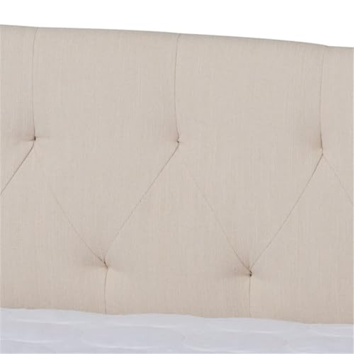 Baxton Studio Delora Modern and Contemporary Beige Fabric Upholstered Full Size Daybed with Roll-Out Trundle Bed