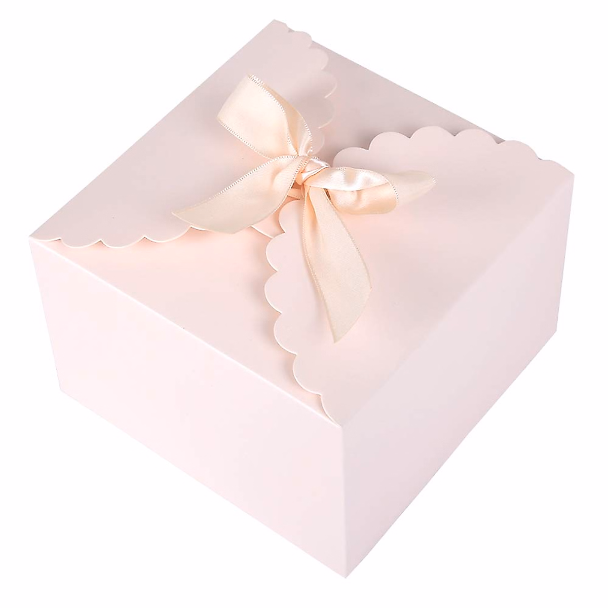 Chilly Gift Boxes, Set of 12 Decorative Treats Boxes, Cake, Cookies, Goodies, Handmade Baby Bath Bombs Shower, Small Gift Boxes for Christmas, Birthdays, Party, Weddings (Pink)