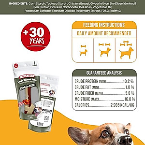 Beefeaters Dog Treats - Large Knotted Bone 7" Chicken Flavor 1ct, Case of 12 | Rawhide Free Dog Food | Real Chicken, No Artificial Flavors | Dental Cleaning Chew | Training Treats for All Dog Sizes