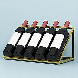 DLOETT Wine Bottle Rack Rack Home Living Room Decoration Cabinet Display Storage Rack Iron Wine Set